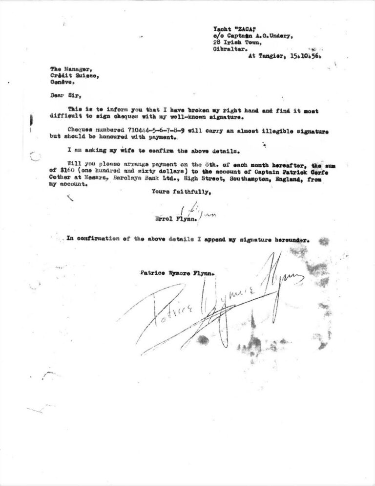 Documents « The Errol Flynn Blog