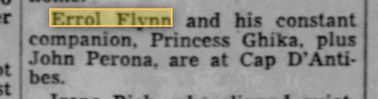 The Errol Flynn Timeline « The Errol Flynn Blog