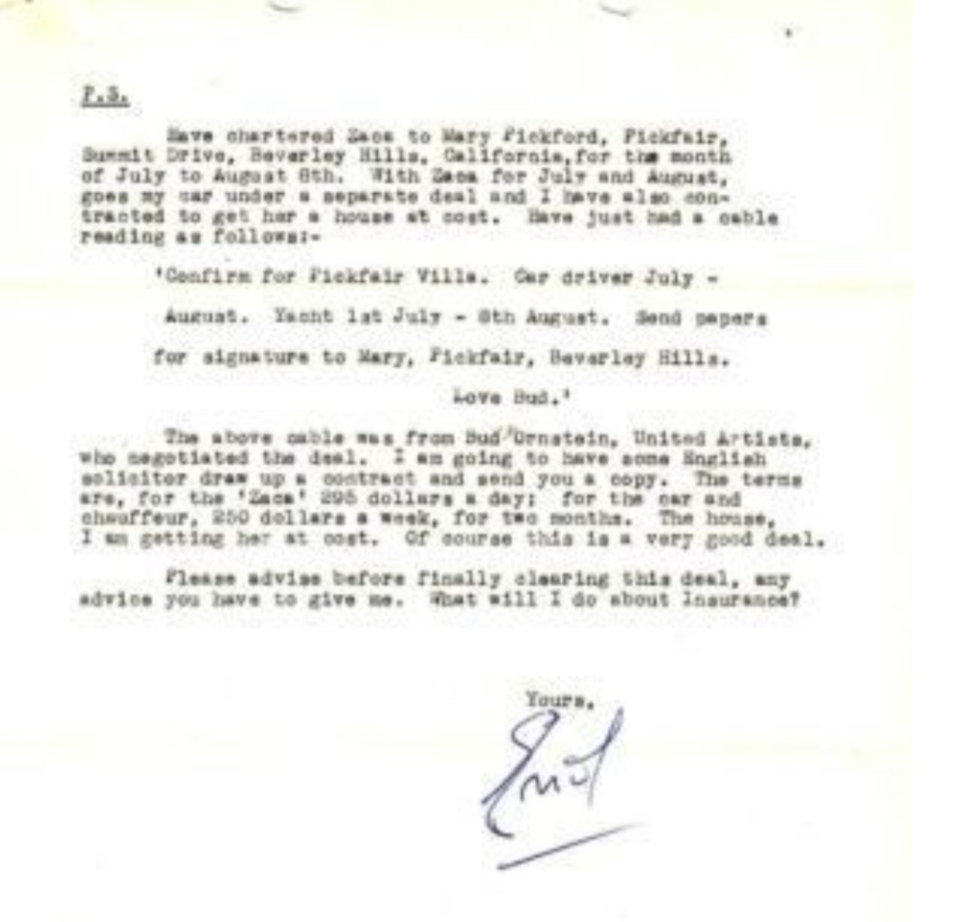 Letters « The Errol Flynn Blog